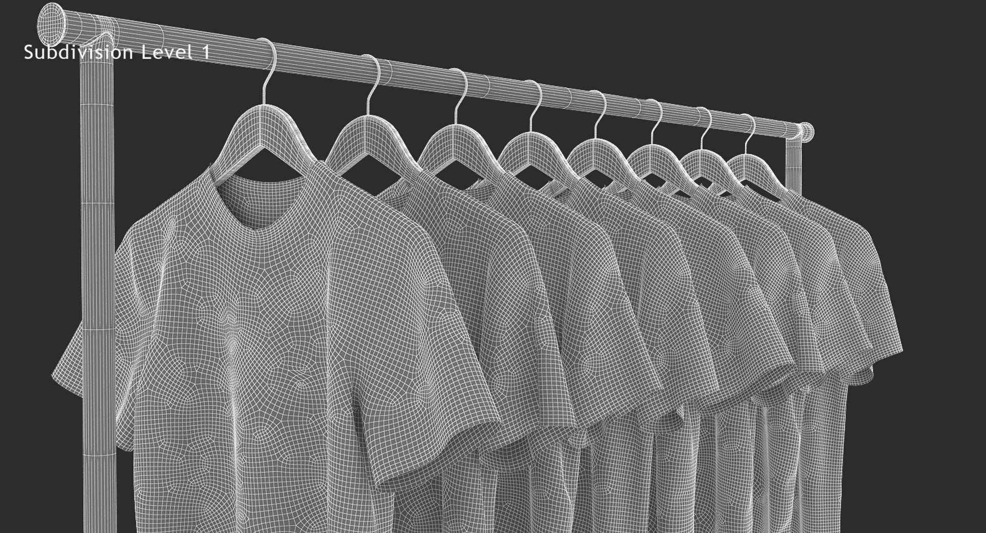 T-shirt Clothing Rack 3D Model - TurboSquid 1155781