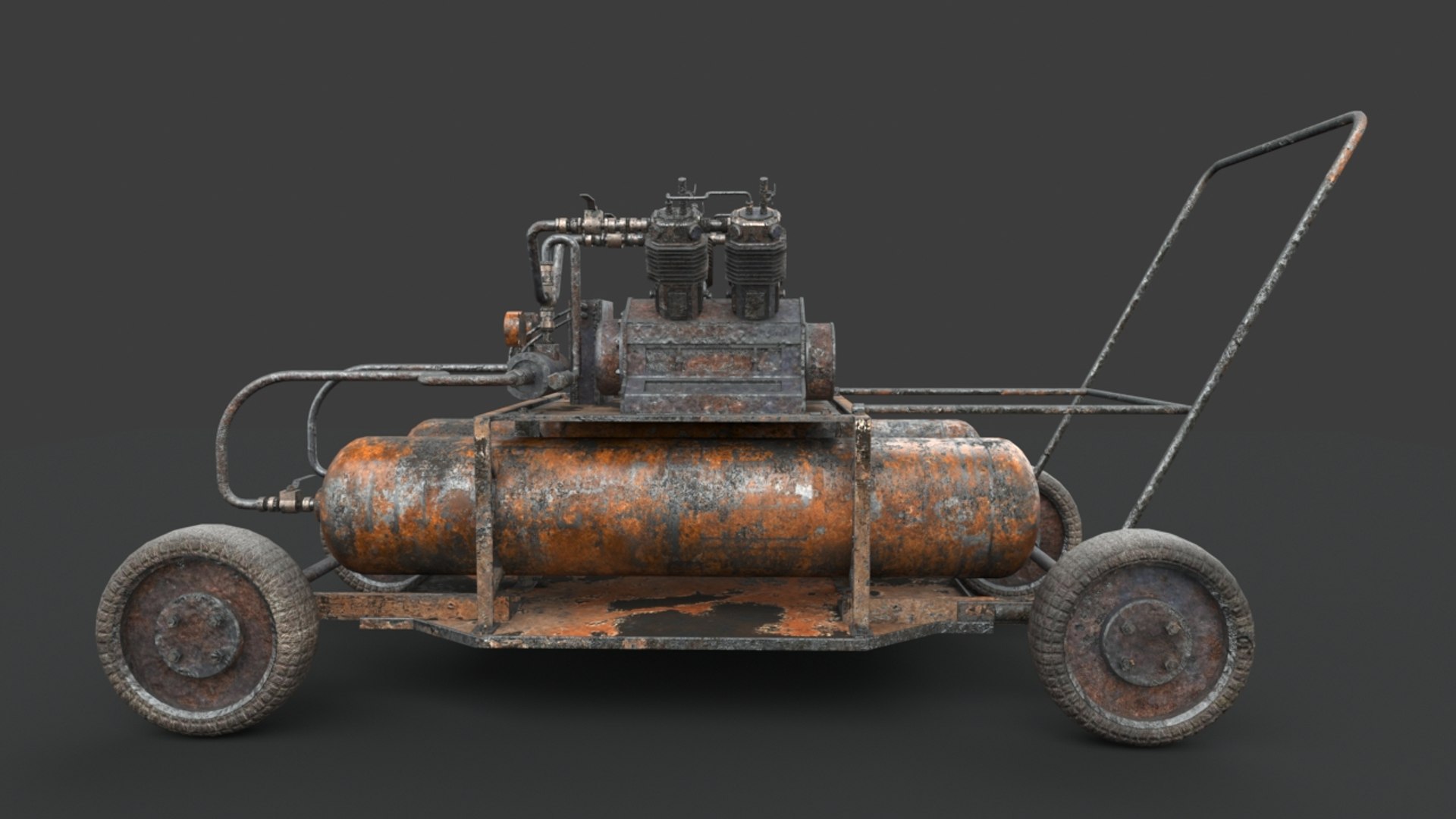 3D Rusted Machinery Device Industrial - TurboSquid 1387113