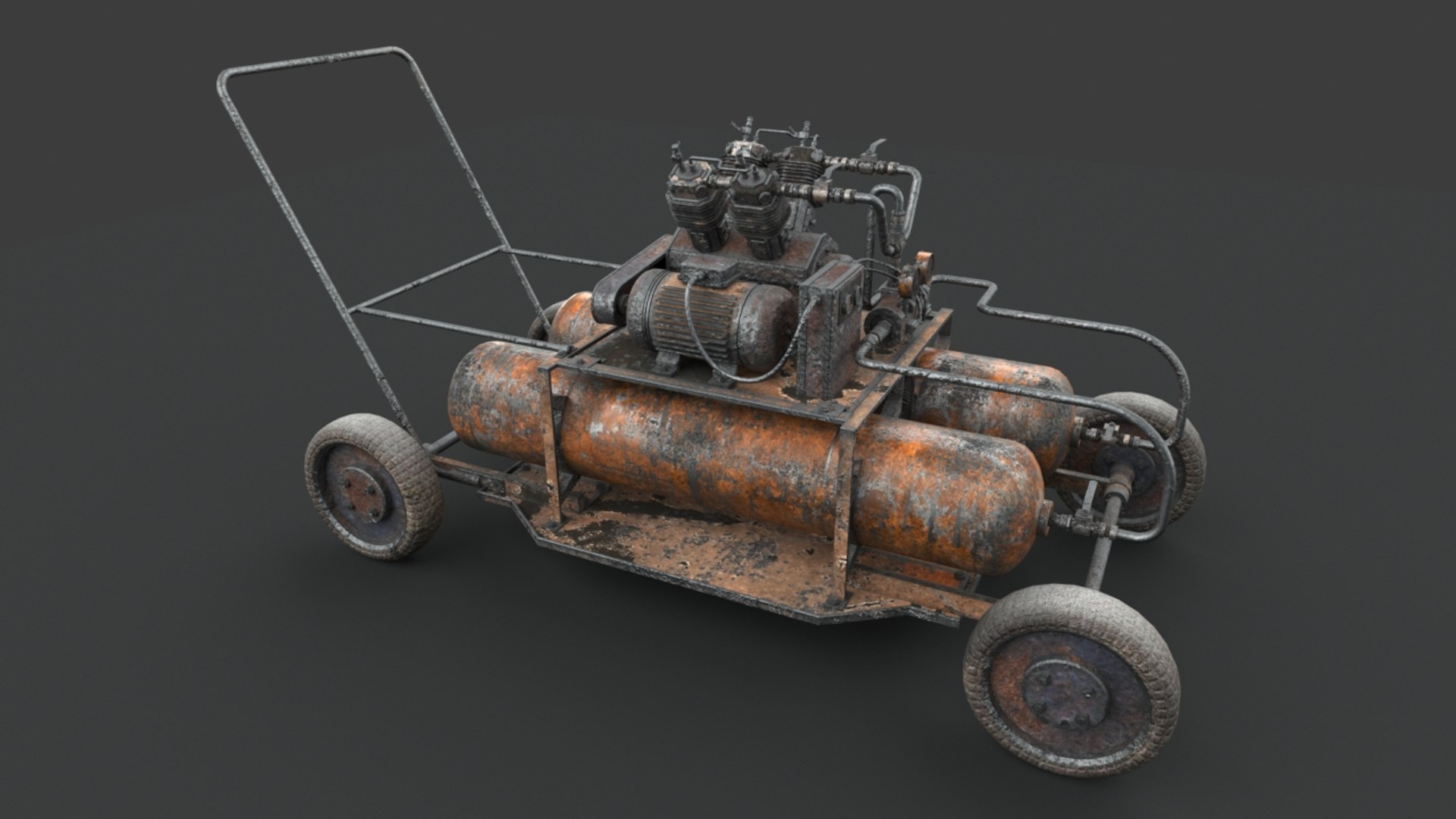 3D Rusted Machinery Device Industrial - TurboSquid 1387113