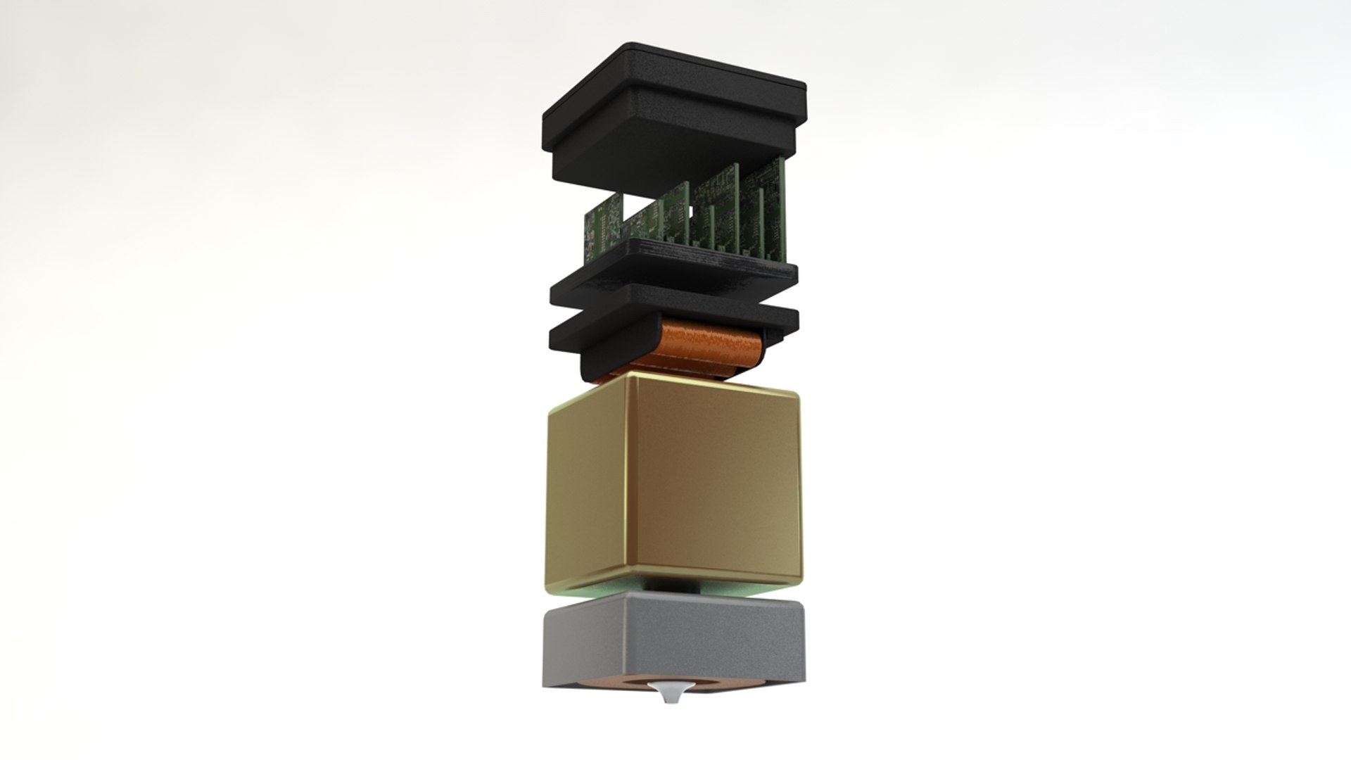 3d Satellite Sat Cube