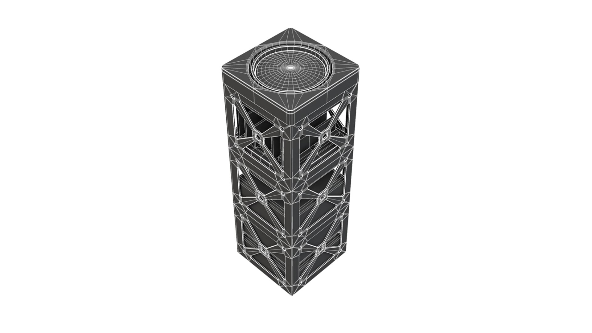 3d Satellite Sat Cube