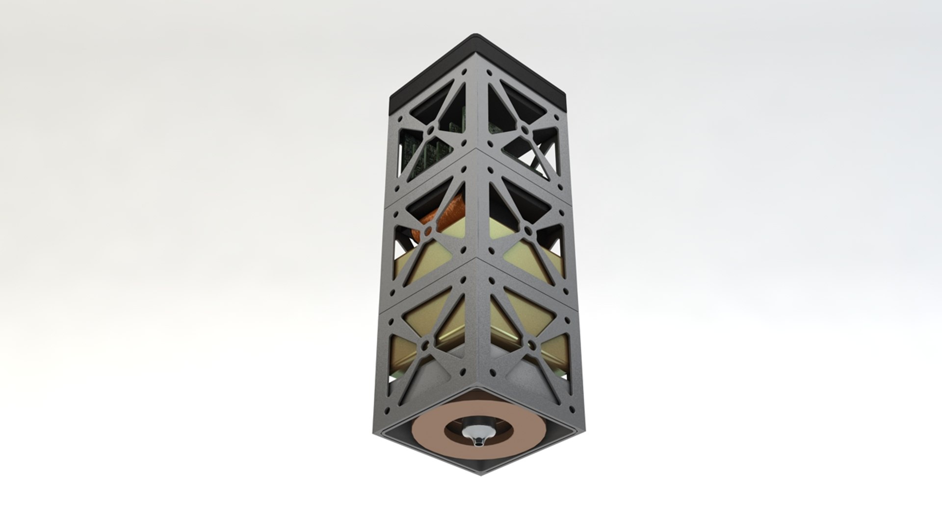 3d Satellite Sat Cube