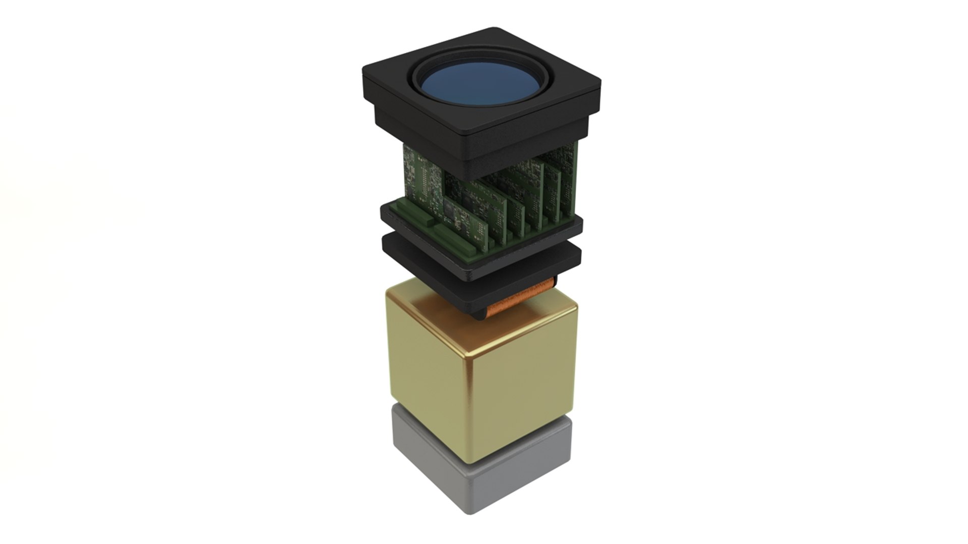3d Satellite Sat Cube
