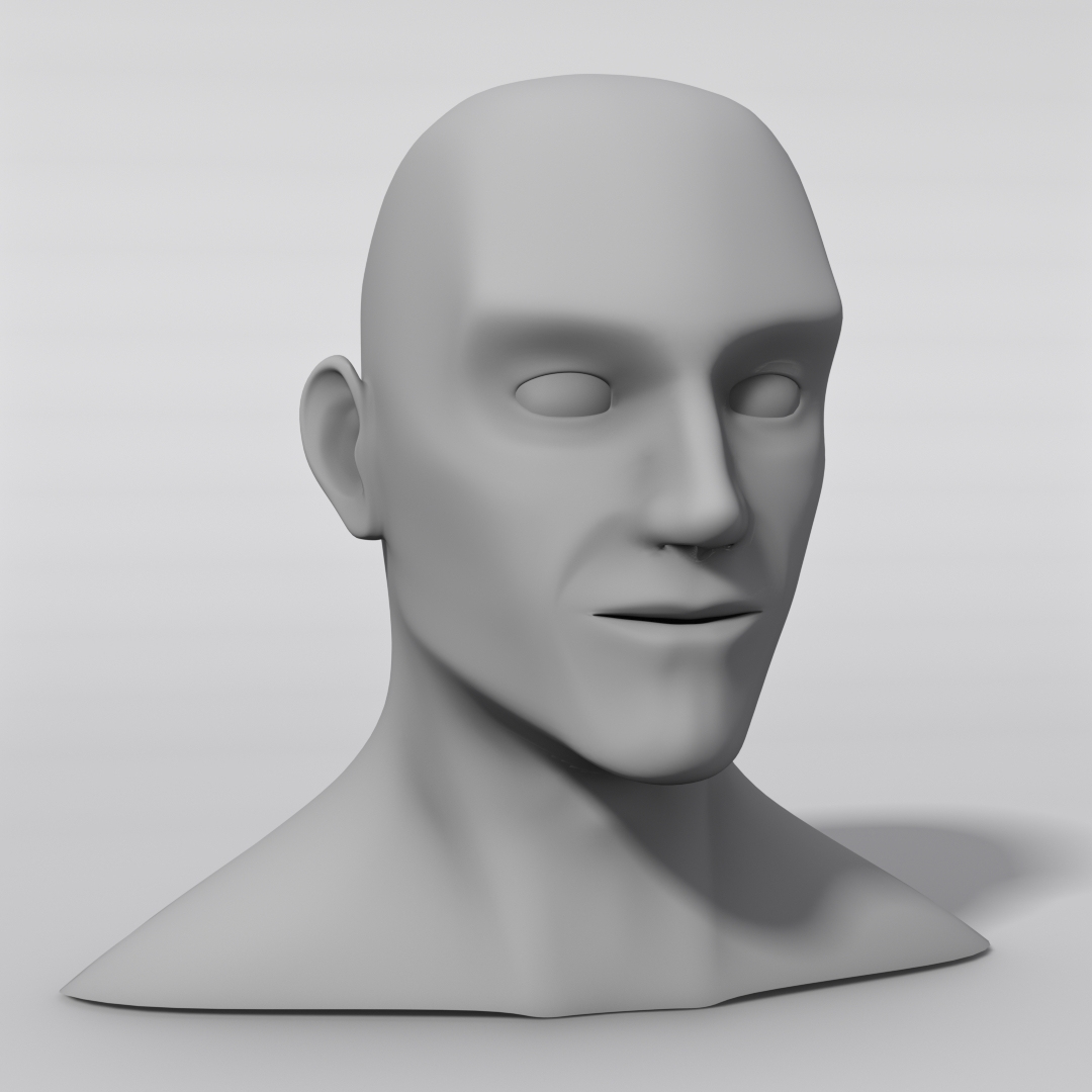 3D Base Human Head Model - TurboSquid 1303583