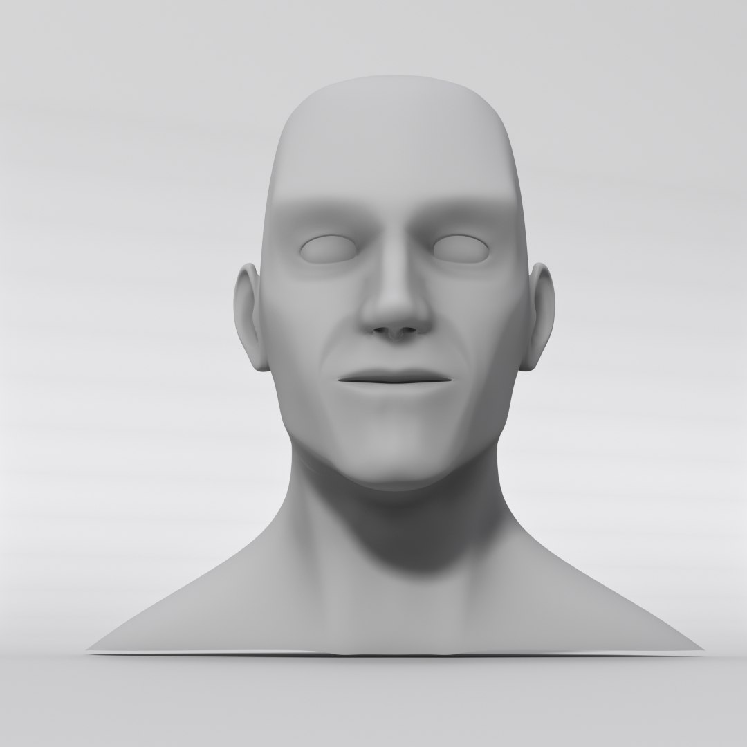 3D Base Human Head Model - TurboSquid 1303583