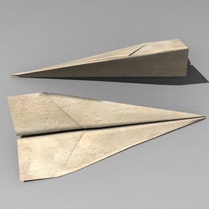 Paper Airplane 3D Models for Download | TurboSquid