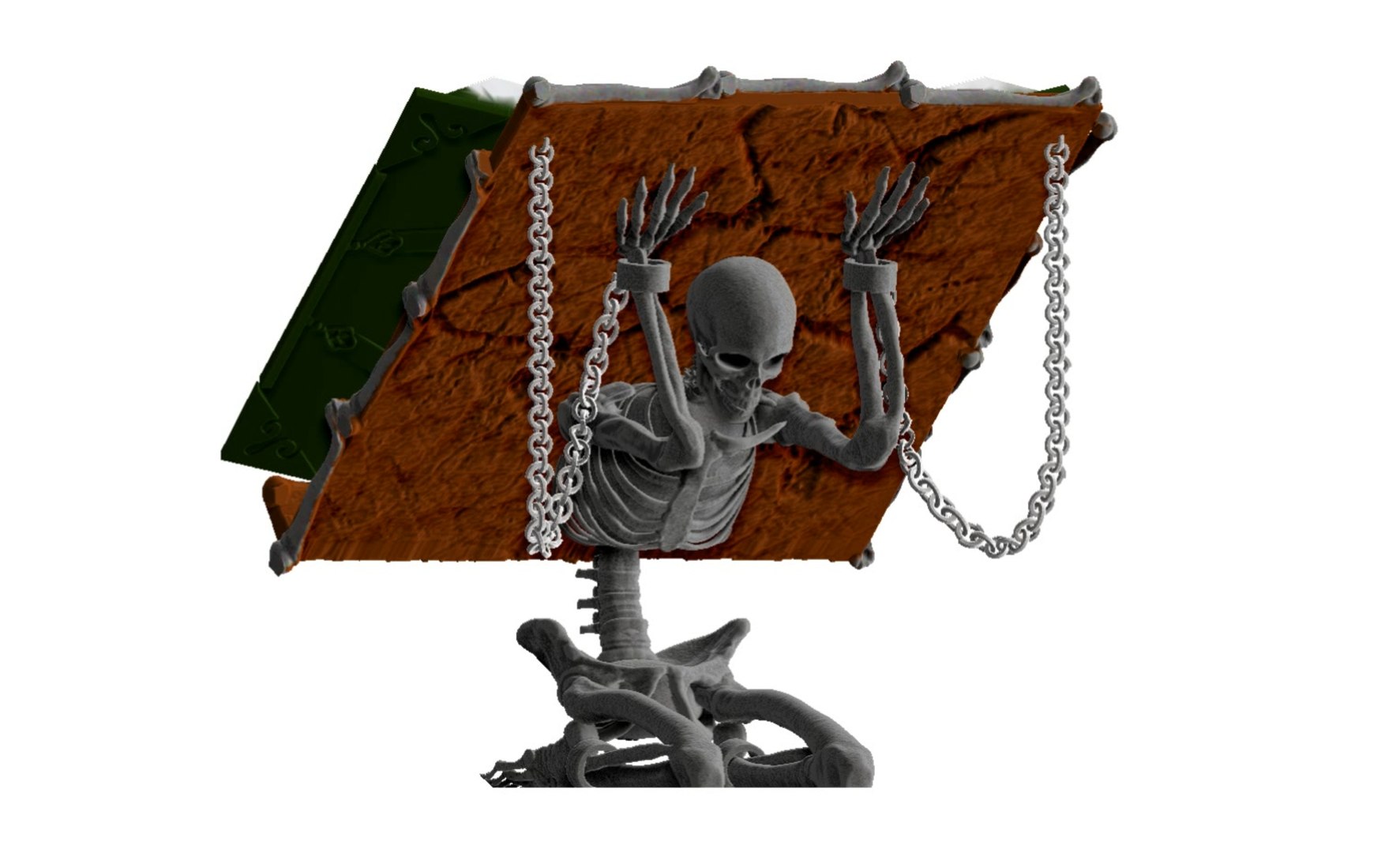 3D Book Stand Skeleton - TurboSquid 2248314