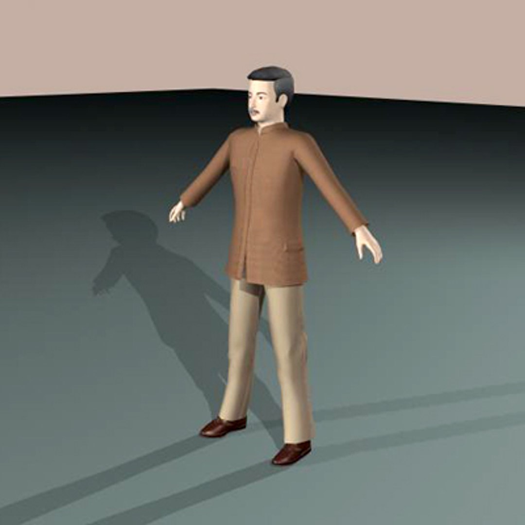 man body character 3d 3ds