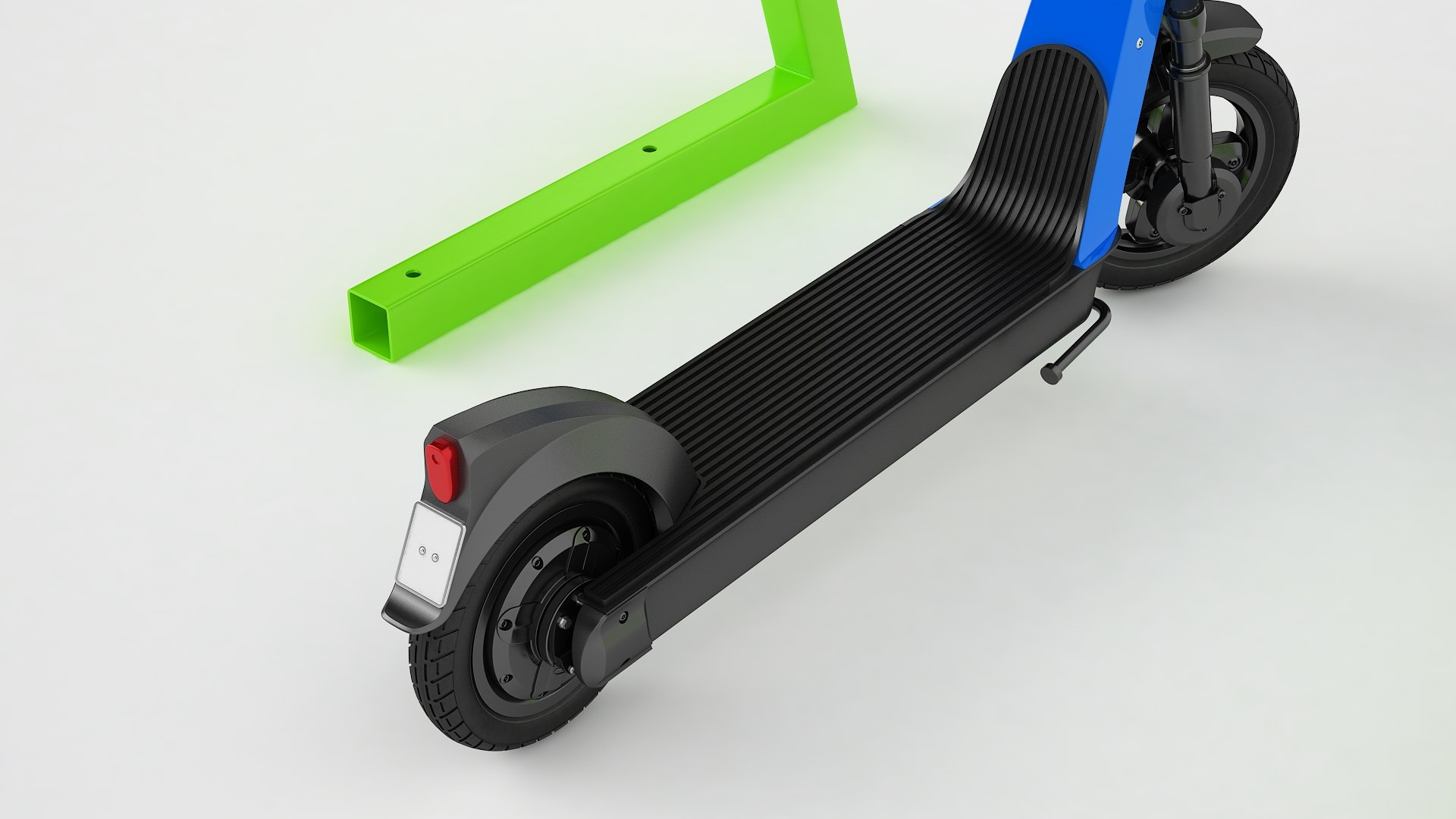 Scooter Parking Rack With Electric Scooter 03 3D - TurboSquid 2007104