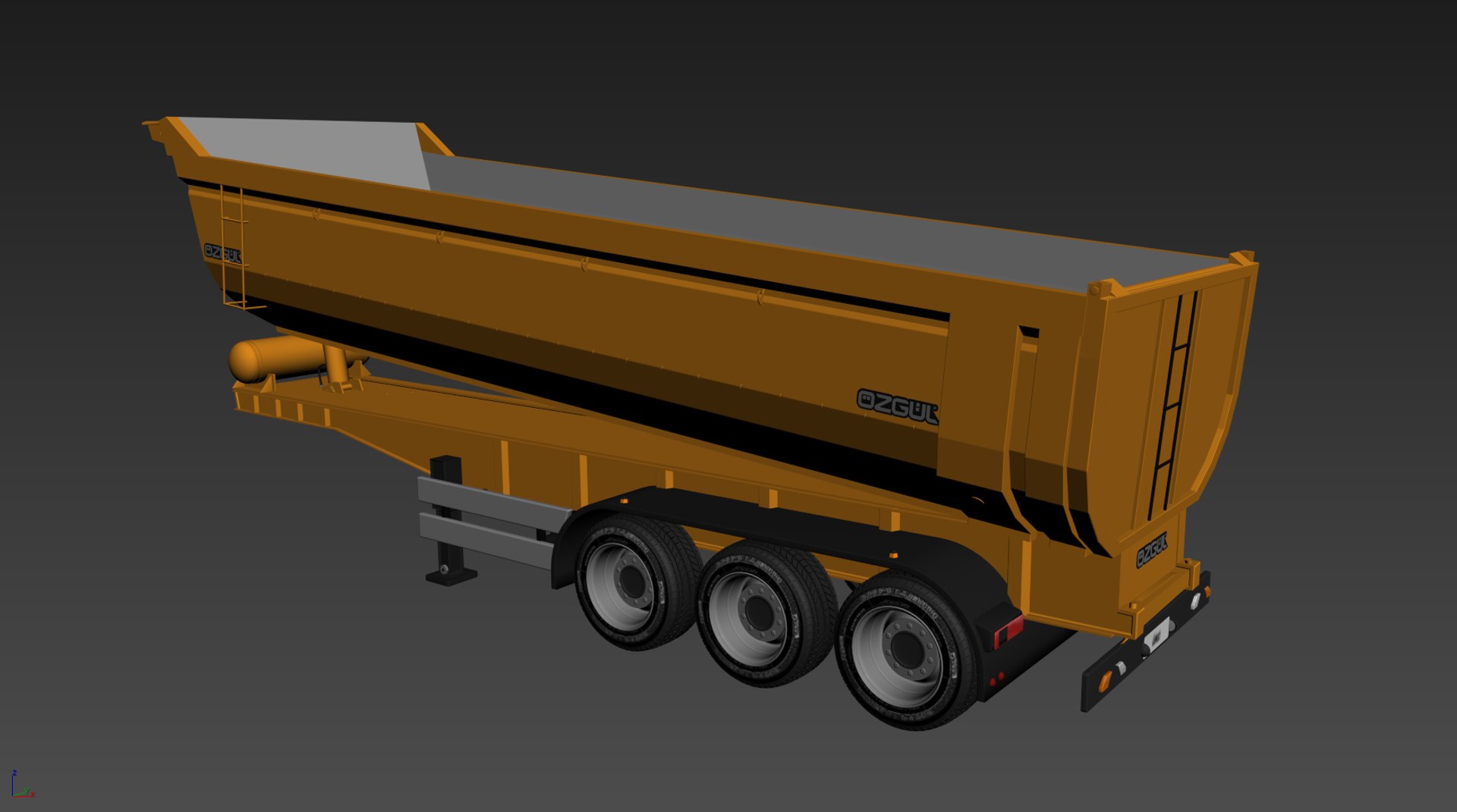 Dump Trailer 3D Model - TurboSquid 1364970