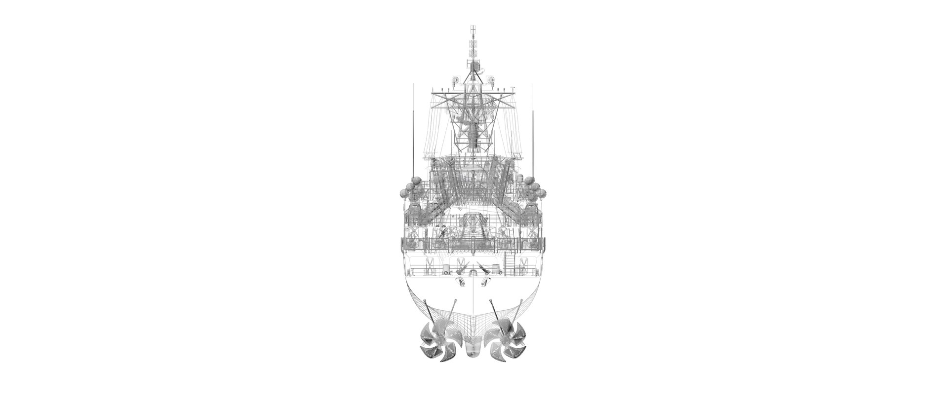 3D ANZAC Class Guided Missile Frigate - HMAS Anzac Original Fitout ...