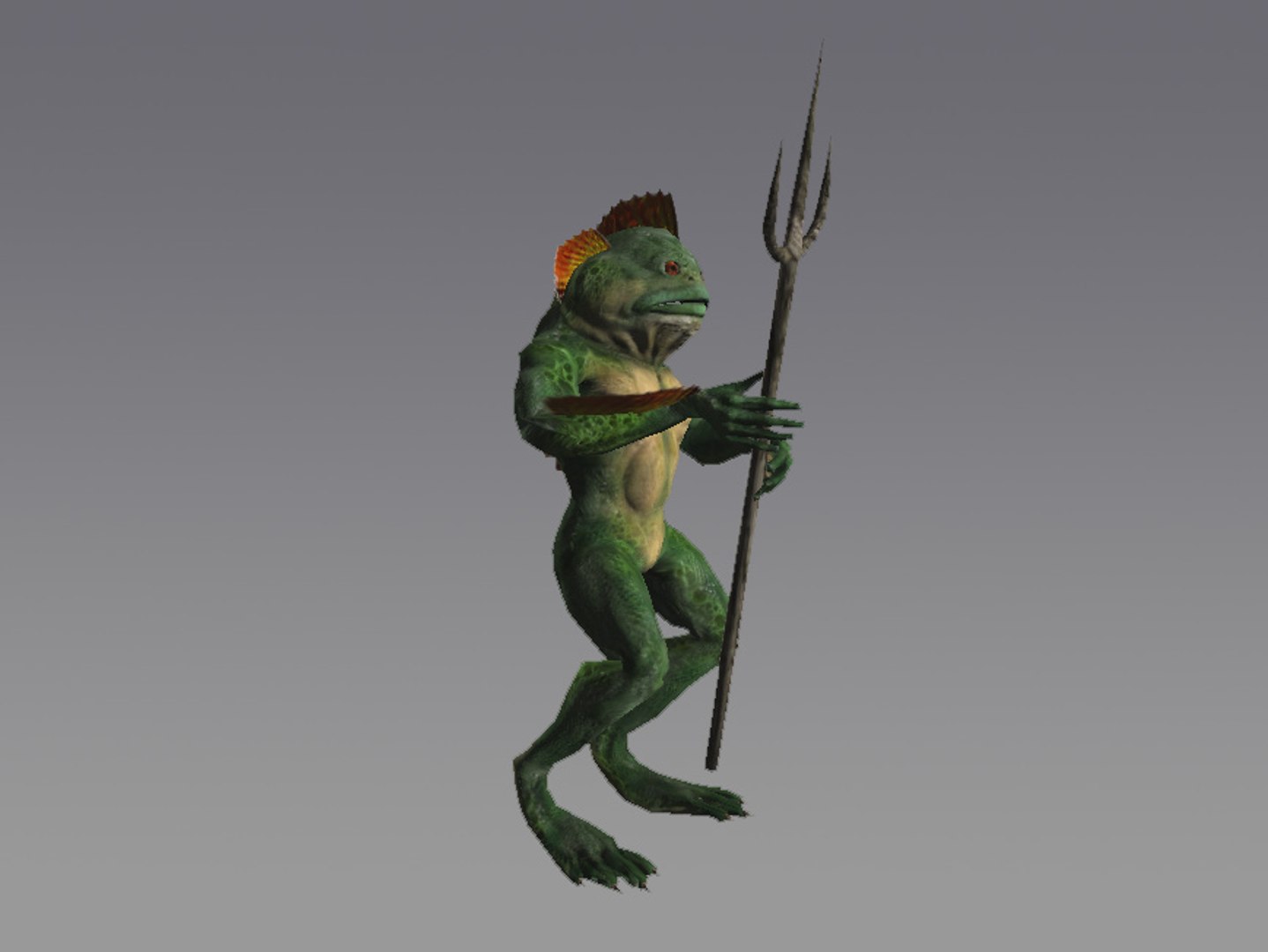 Frogman Rpg Character 3ds