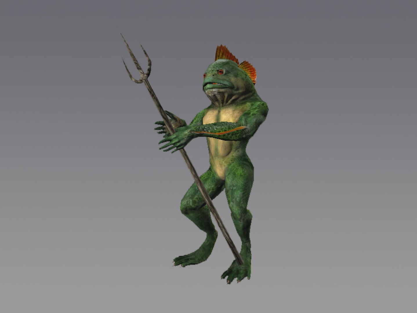 Frogman Rpg Character 3ds