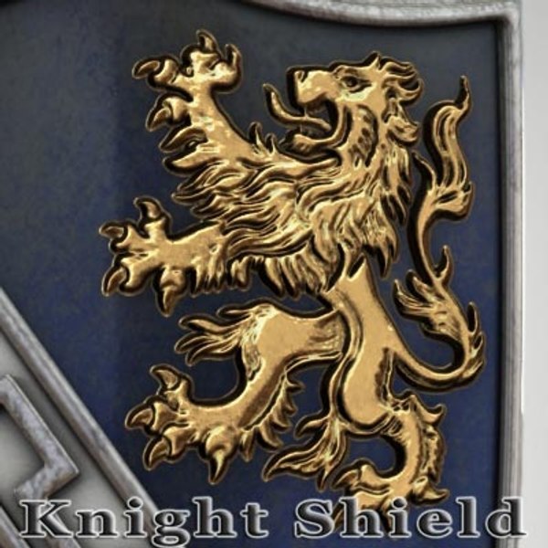3ds max knight shield