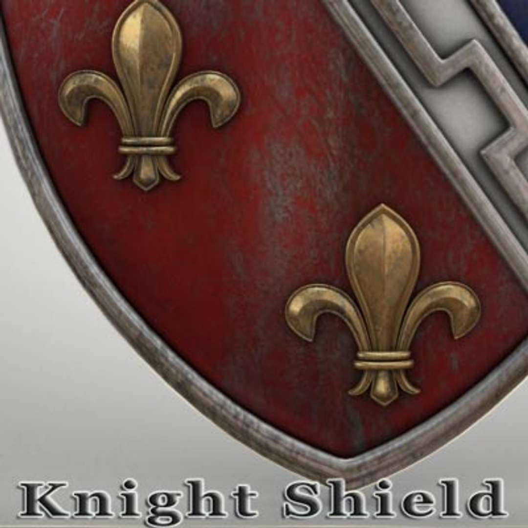3ds max knight shield