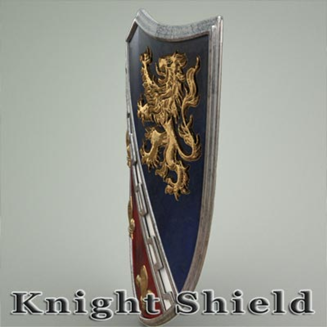 3ds max knight shield