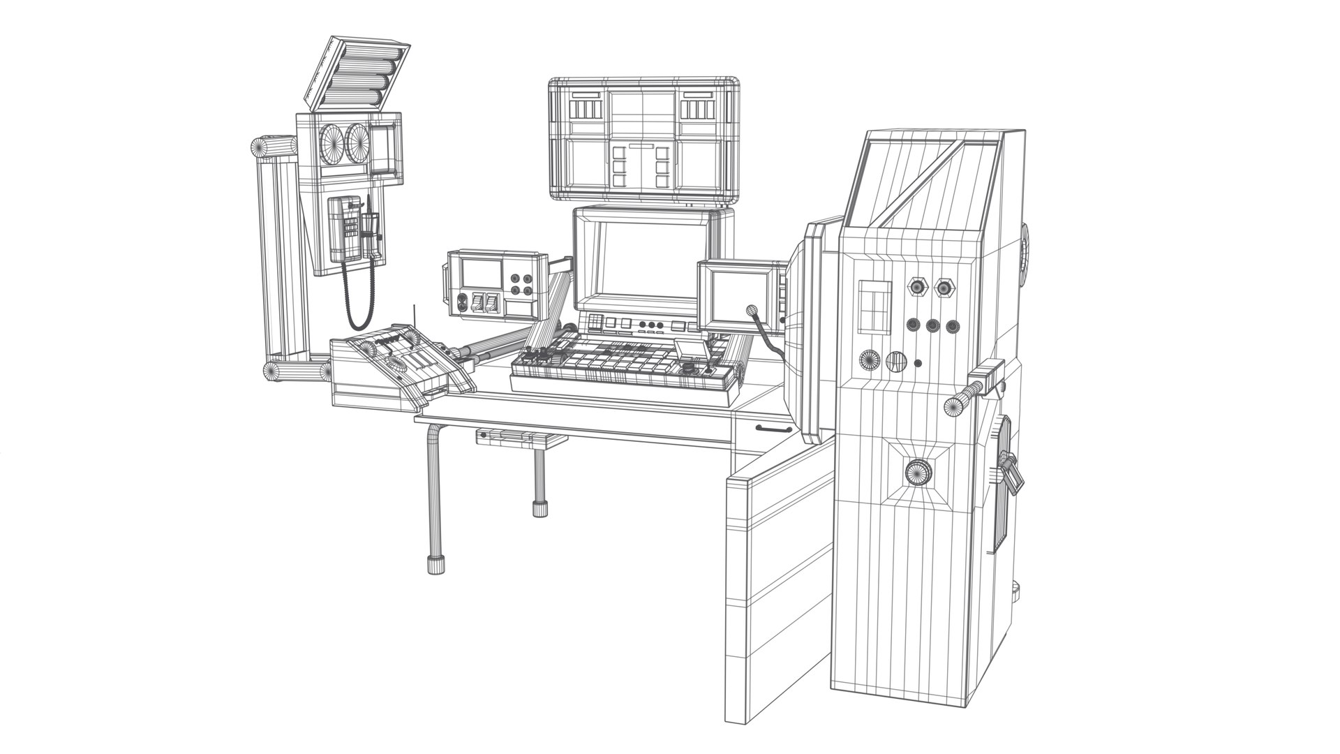 3D CRT Computer Setup Model - TurboSquid 2187166