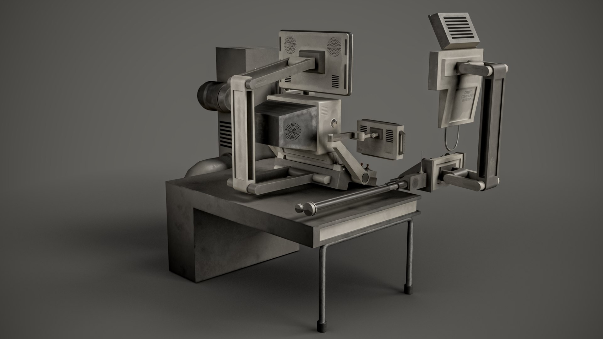 3D CRT Computer Setup Model - TurboSquid 2187166