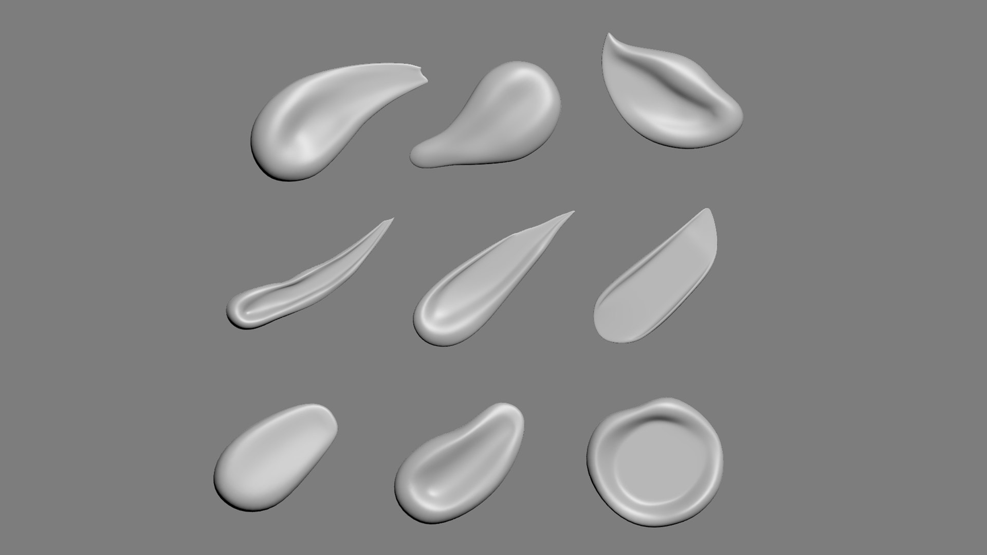 Cream Smears 3D Model - TurboSquid 1887324