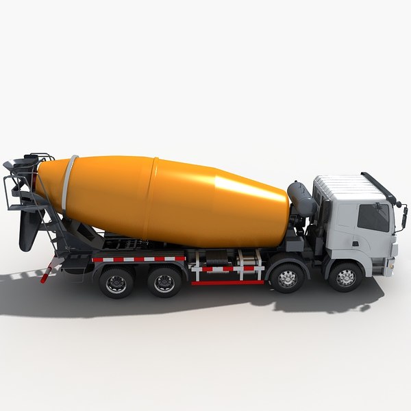 3D vehicle concrete pumping mixing model - TurboSquid 1473096