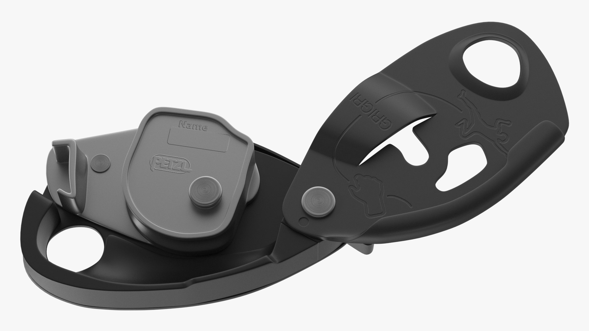 Descender Gri Gri Petzl Black Open 3D Model - TurboSquid 2189693