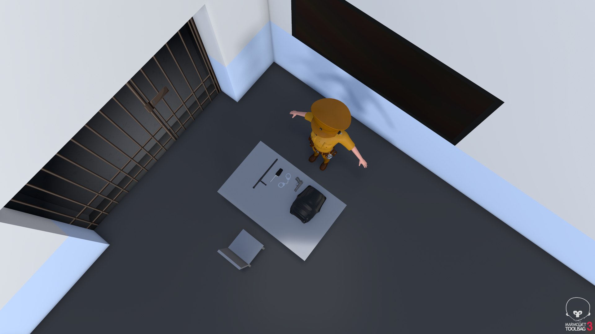 3D Low Poly Police Female Character model - TurboSquid 1812433