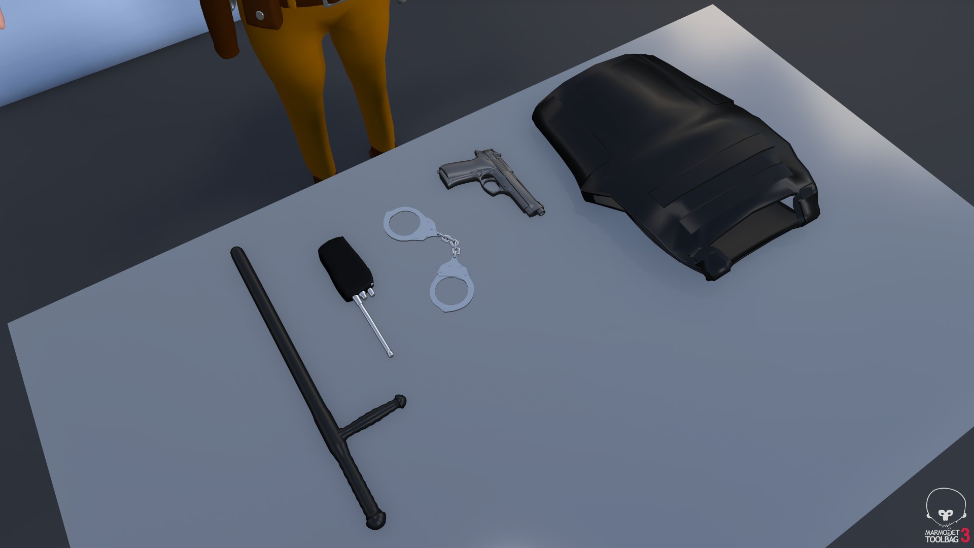 3D Low Poly Police Female Character model - TurboSquid 1812433