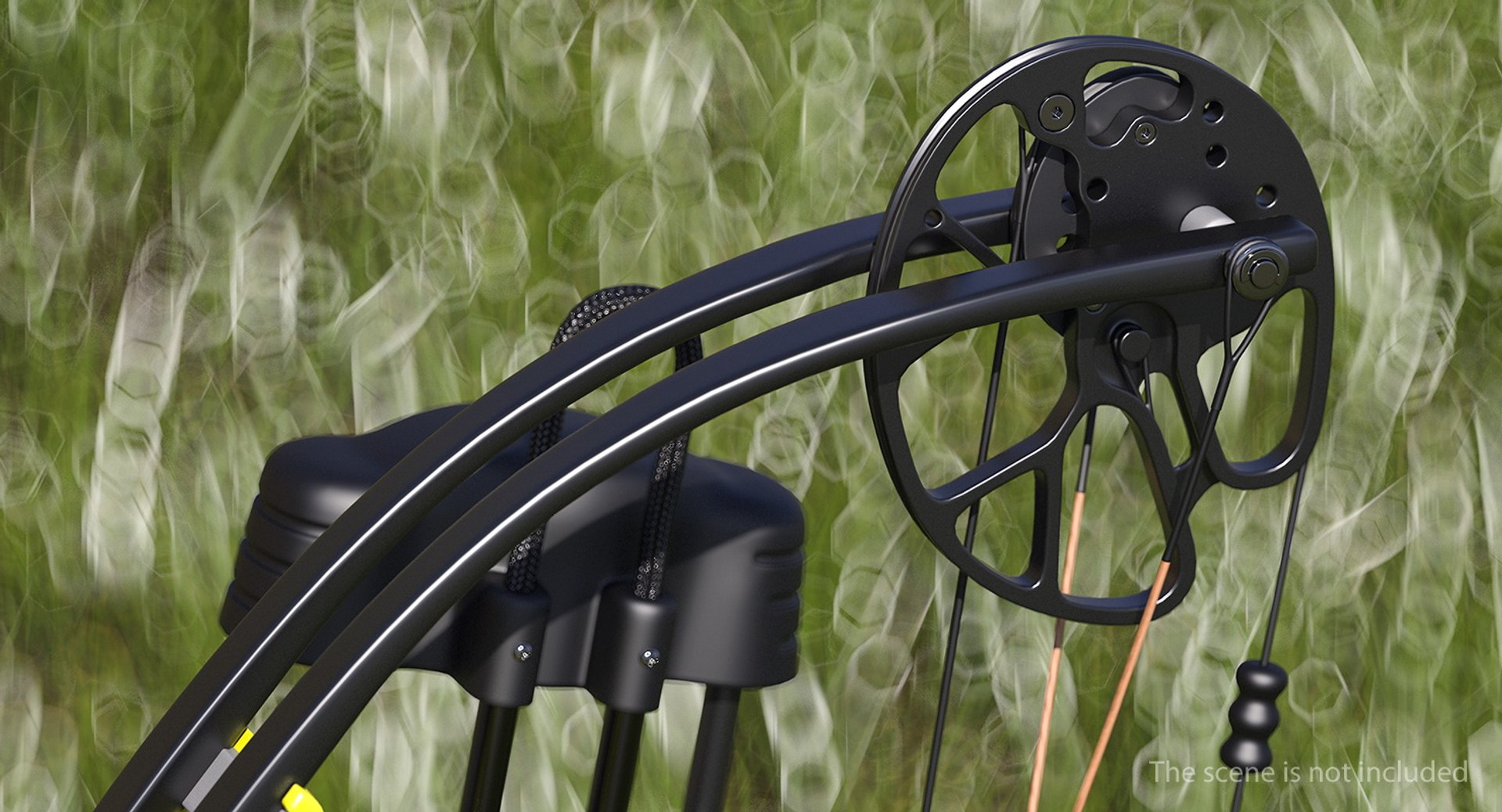 Yellow Compound Bow Bear Model - TurboSquid 1398449