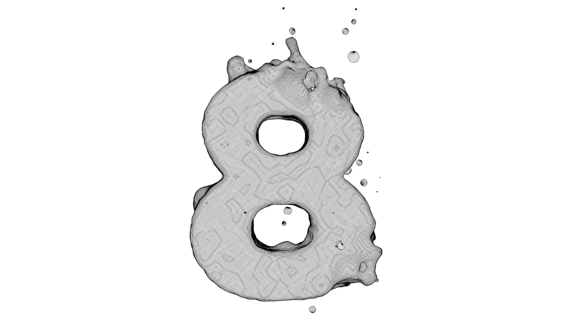 3D Model Number Liquid 8 - TurboSquid 1689601