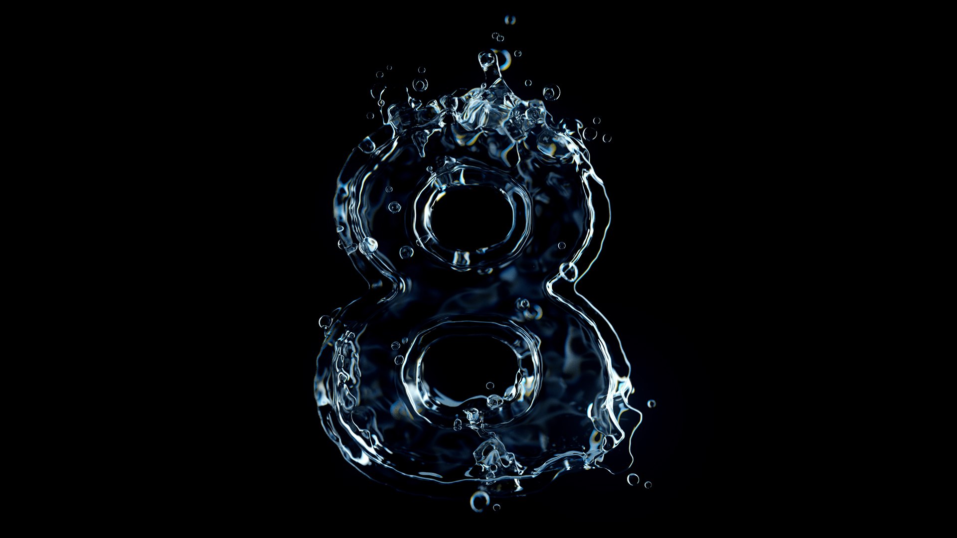 3D Model Number Liquid 8 - TurboSquid 1689601