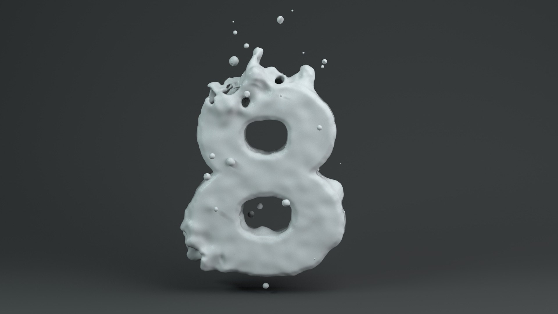 3D Model Number Liquid 8 - TurboSquid 1689601