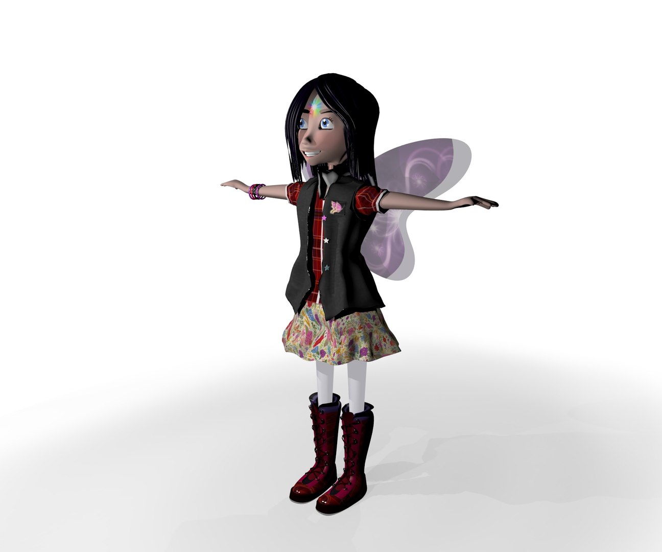 3d model modern fairy