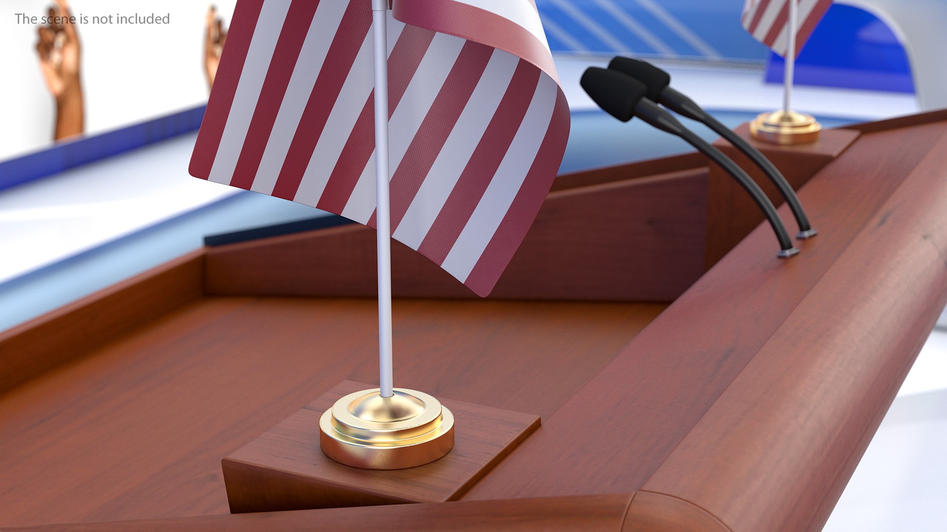 Table Flag Usa U S 3D - TurboSquid 1476293
