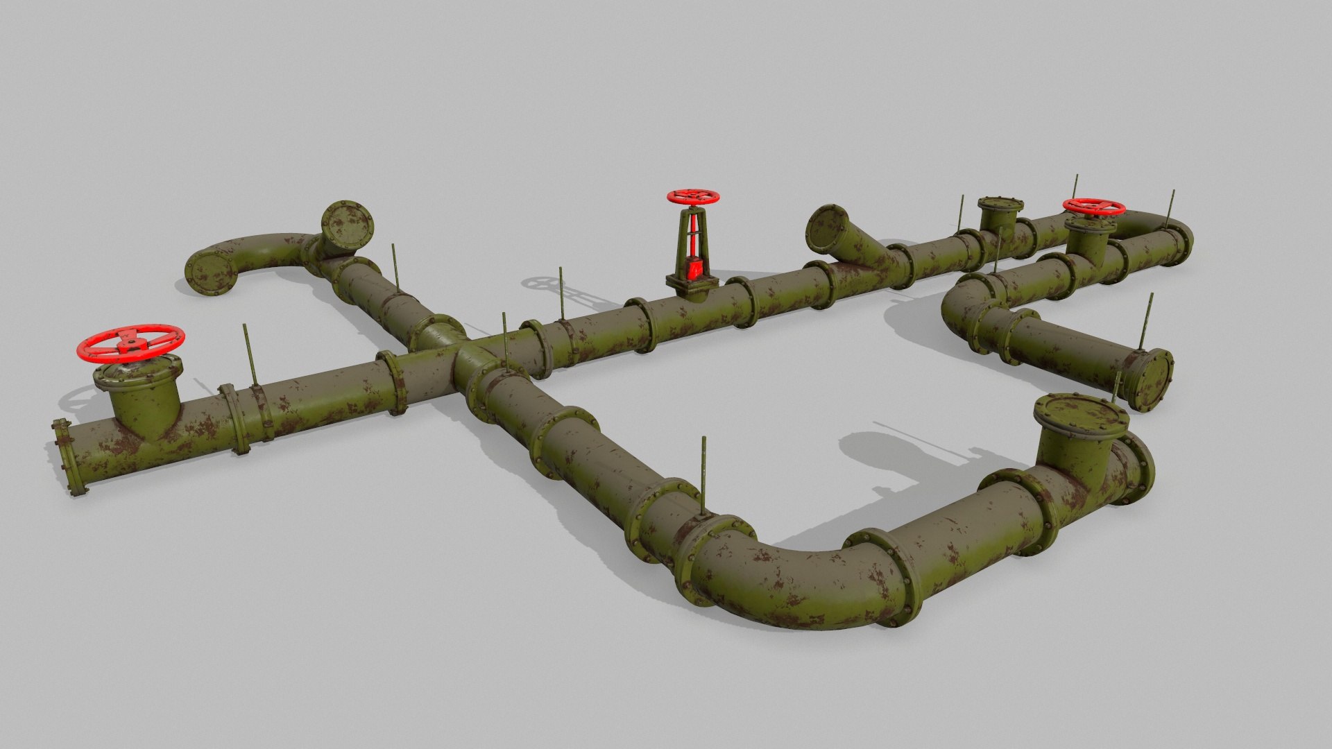 Clamp Pipe Set 3D Model - TurboSquid 1331213