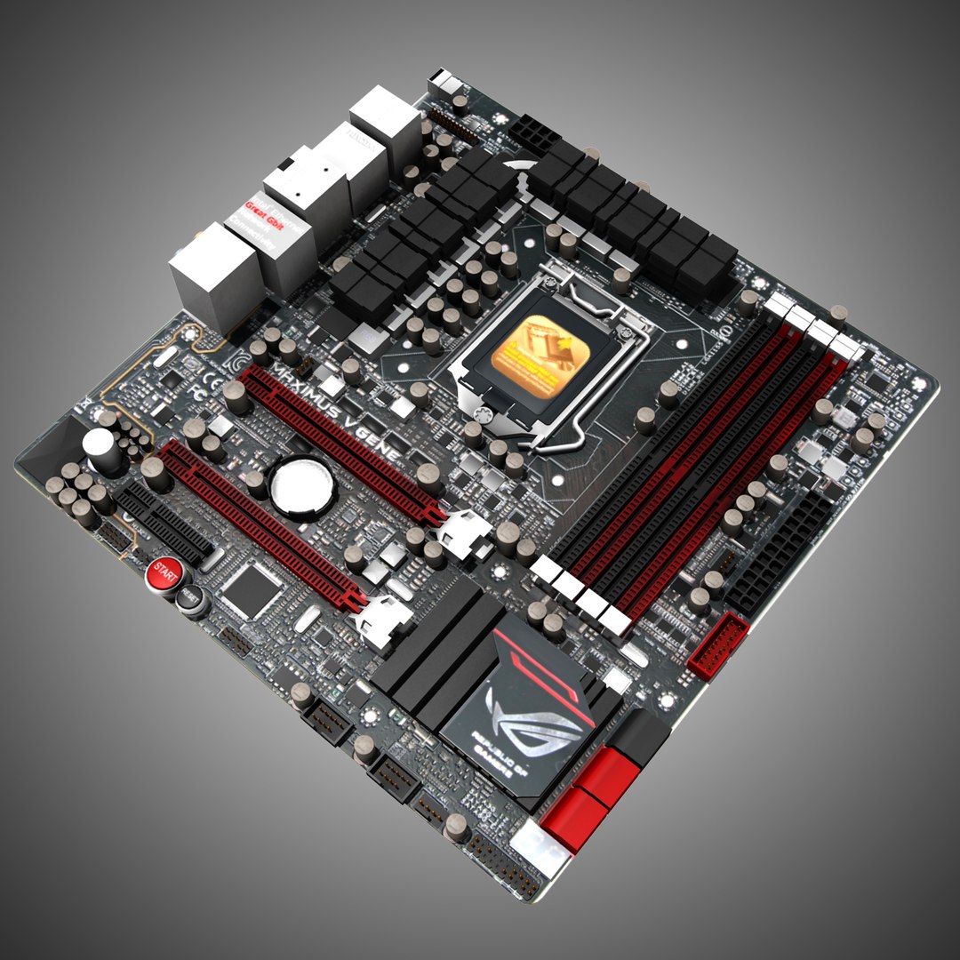 3ds max motherboard circuit board