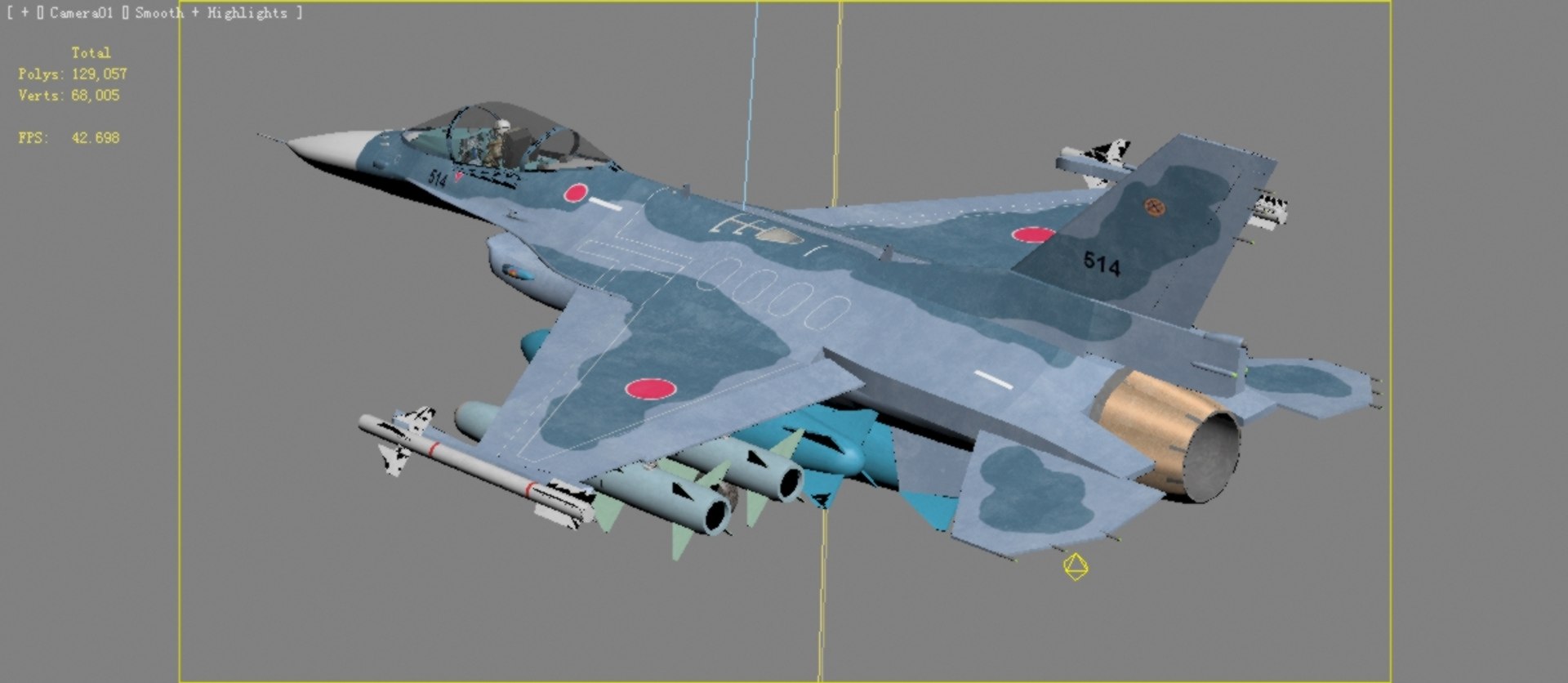 3D Japanese F2 Fighter Jet - TurboSquid 2272208
