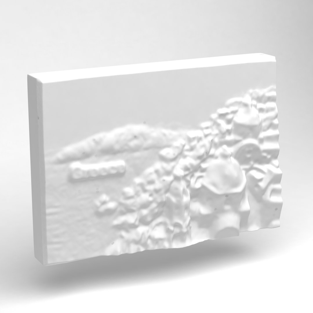 3d greece magnet souvenir model