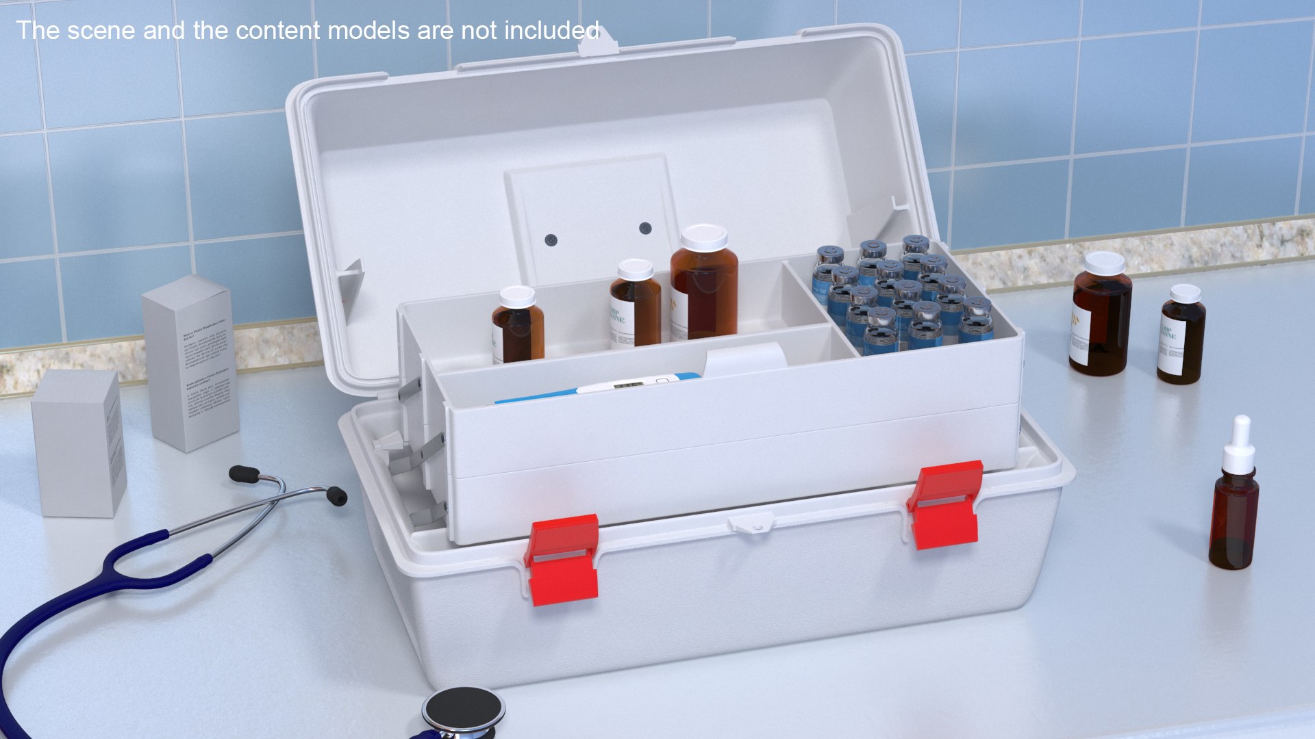 3D Paramedic Box Open - TurboSquid 1949141