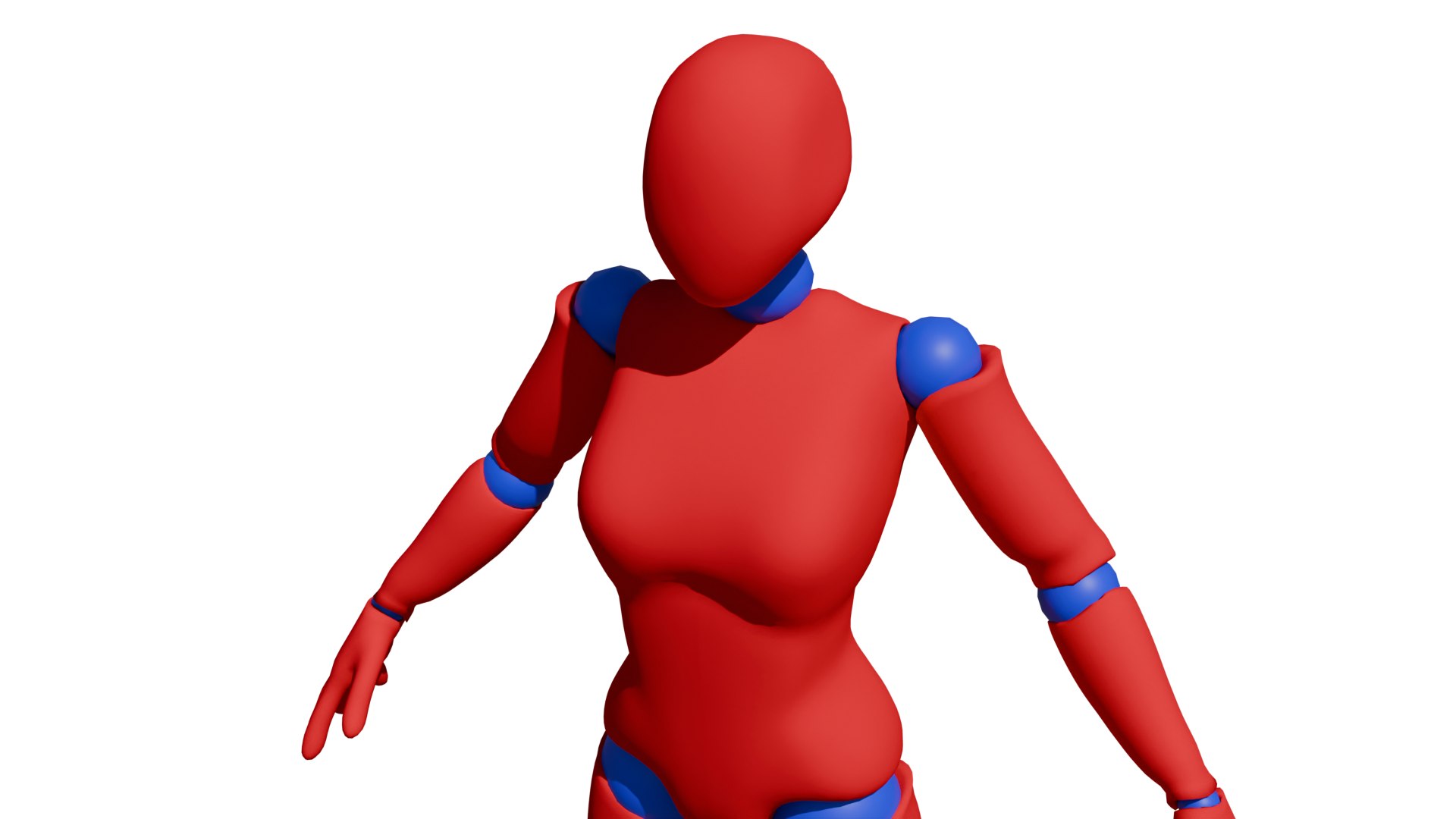 Rigged 3D Human Mannequin Character - High-Quality Poseable Figure 3D ...