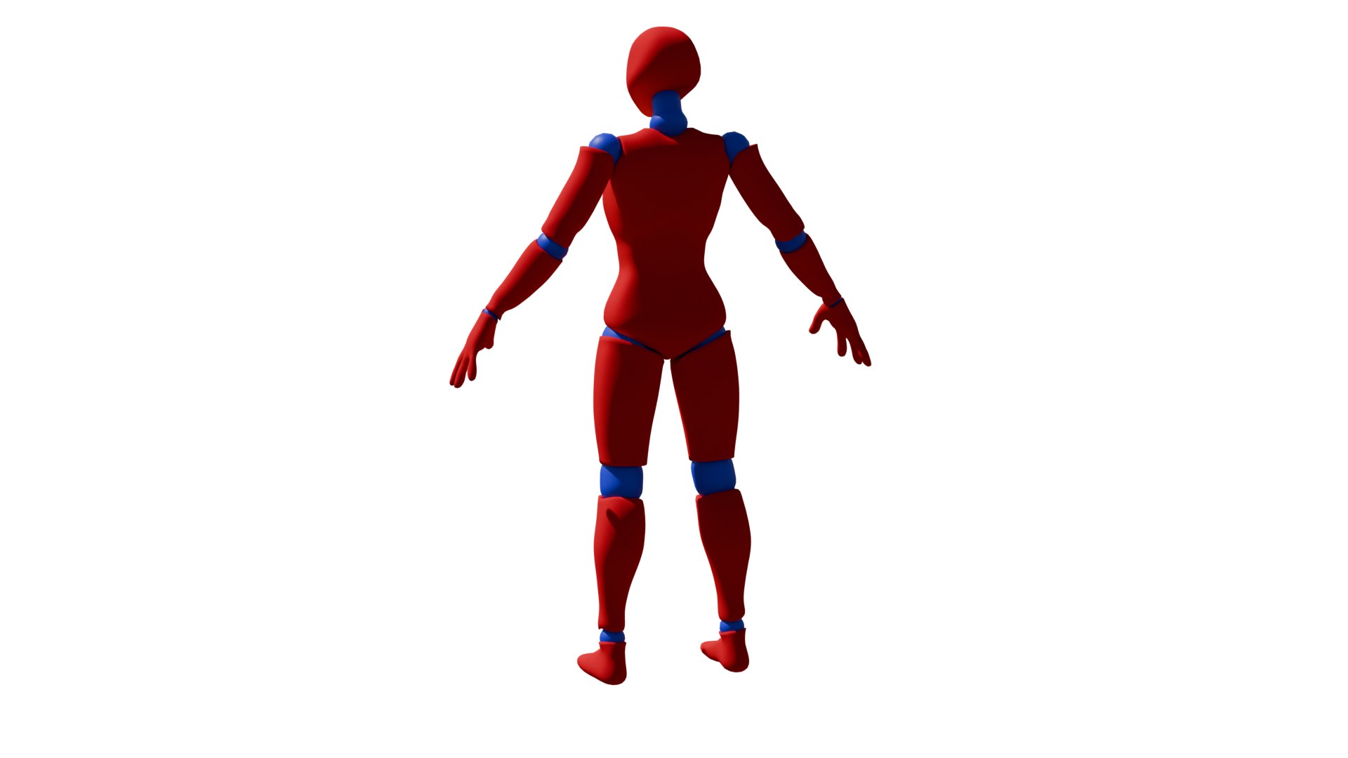 Rigged 3D Human Mannequin Character - High-Quality Poseable Figure 3D ...