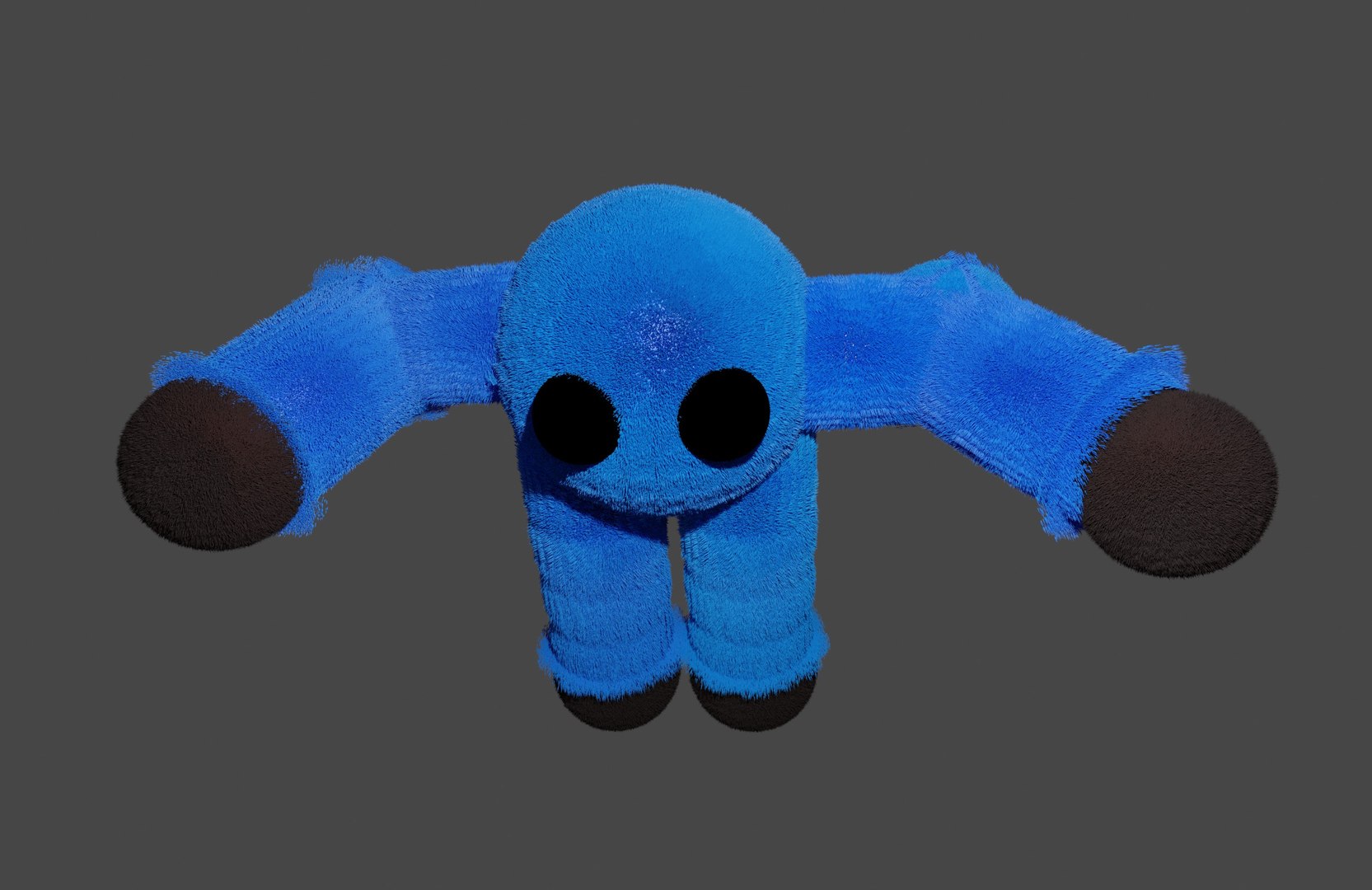 Fluffy Fabric Game Character Model - TurboSquid 1948301