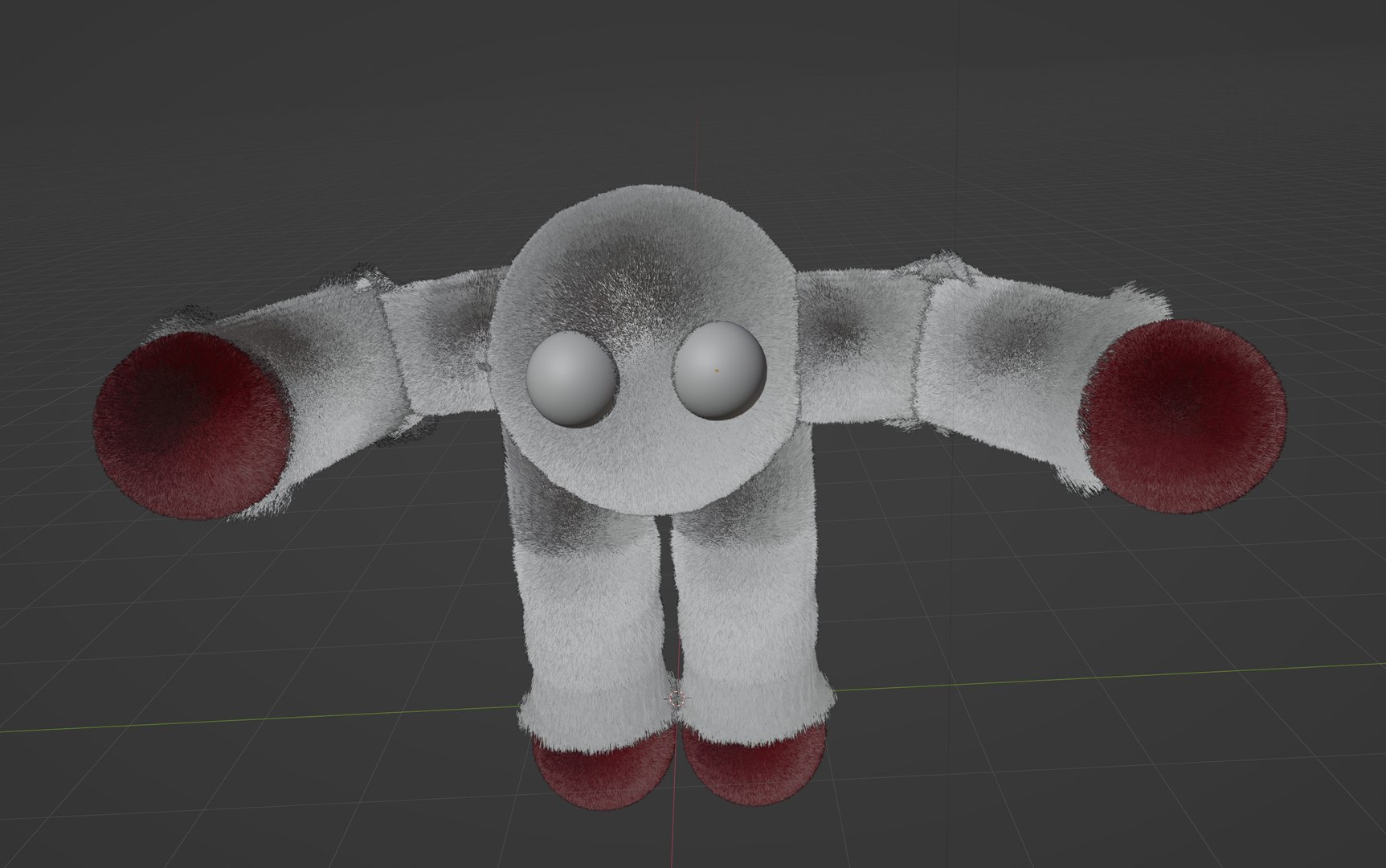 Fluffy Fabric Game Character Model - TurboSquid 1948301