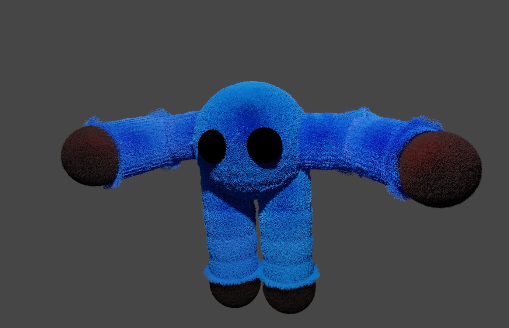 Fluffy Fabric Game Character Model - TurboSquid 1948301