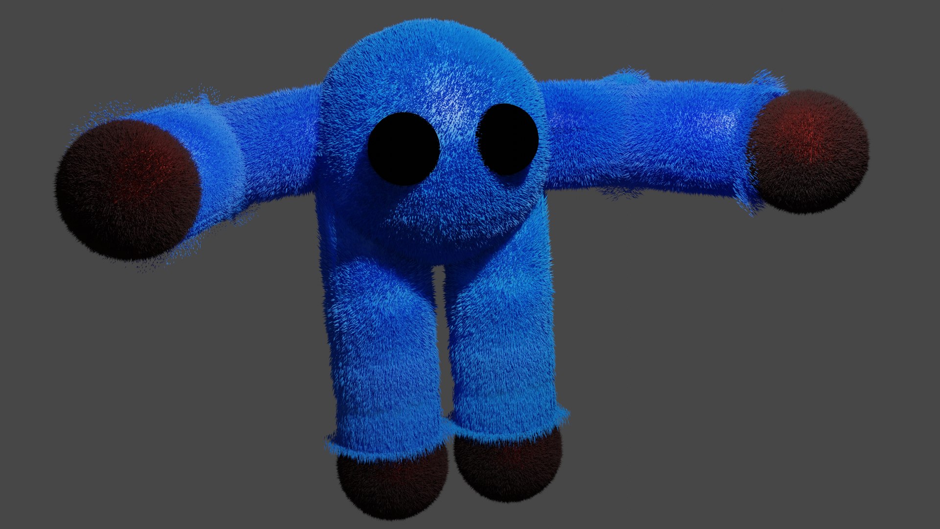 Fluffy Fabric Game Character Model - TurboSquid 1948301