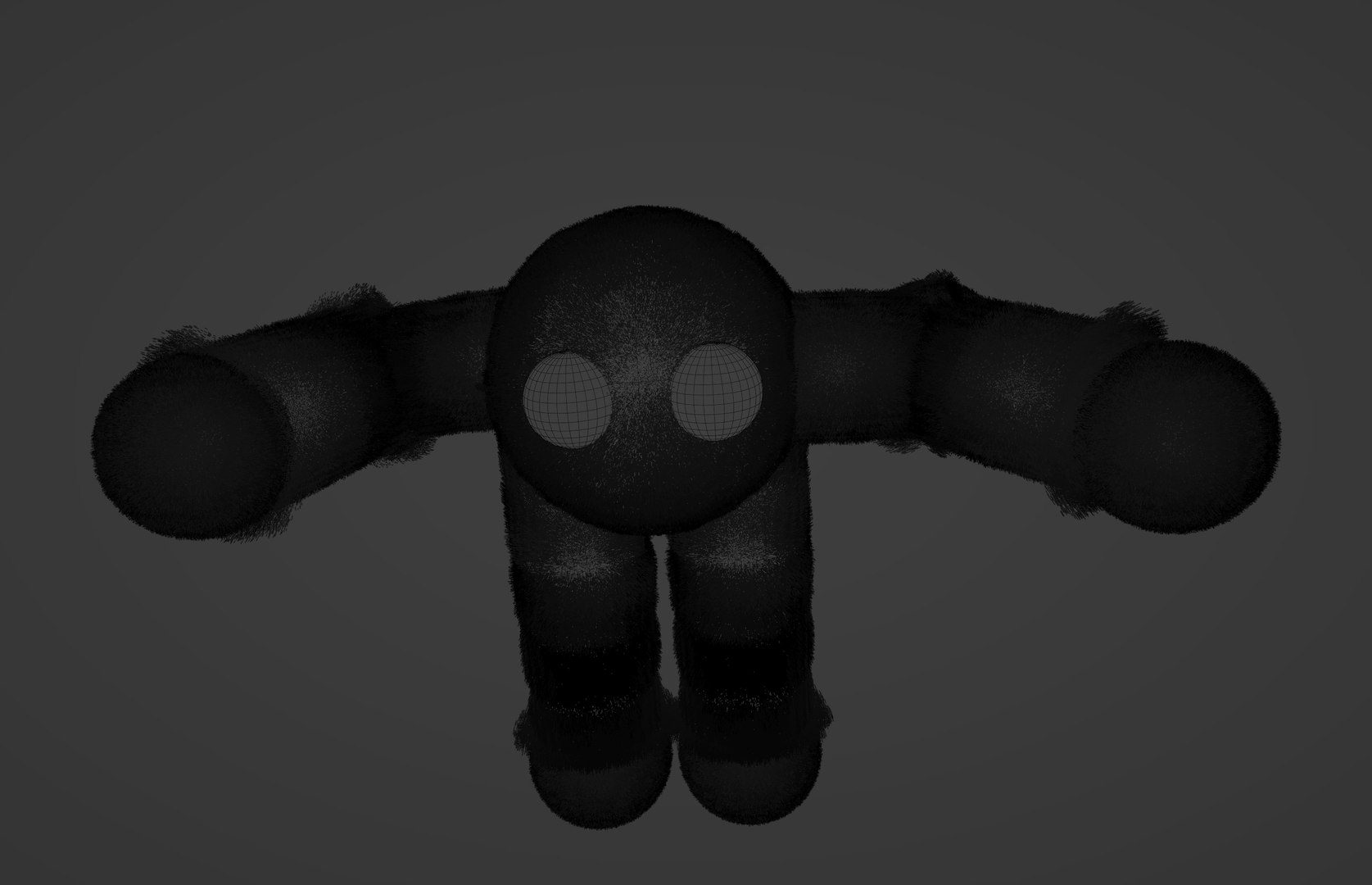 Fluffy Fabric Game Character Model - TurboSquid 1948301