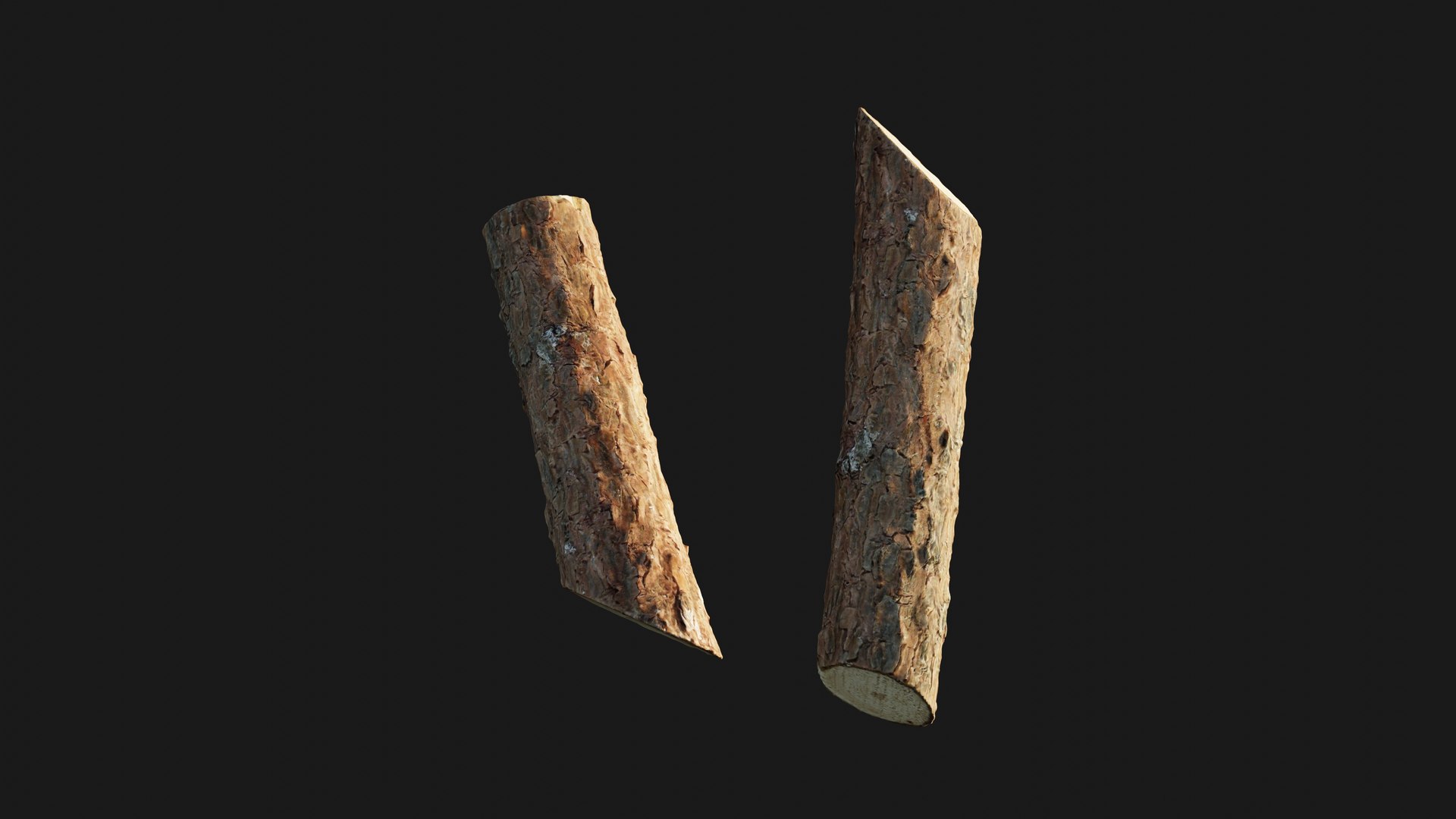 3D Scanned Coniferous Firewood - TurboSquid 2400028