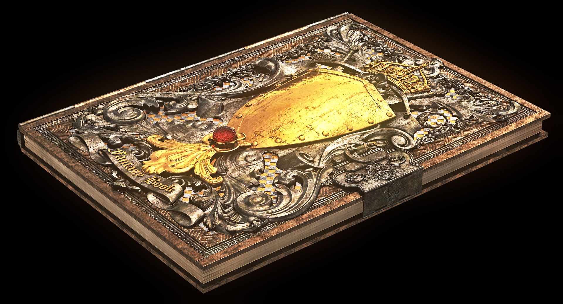 3D Fantasy Book Cover Model - TurboSquid 1180823