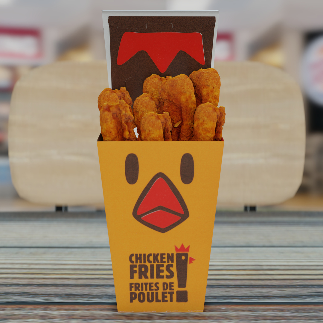 Bk Chicken Fries Box