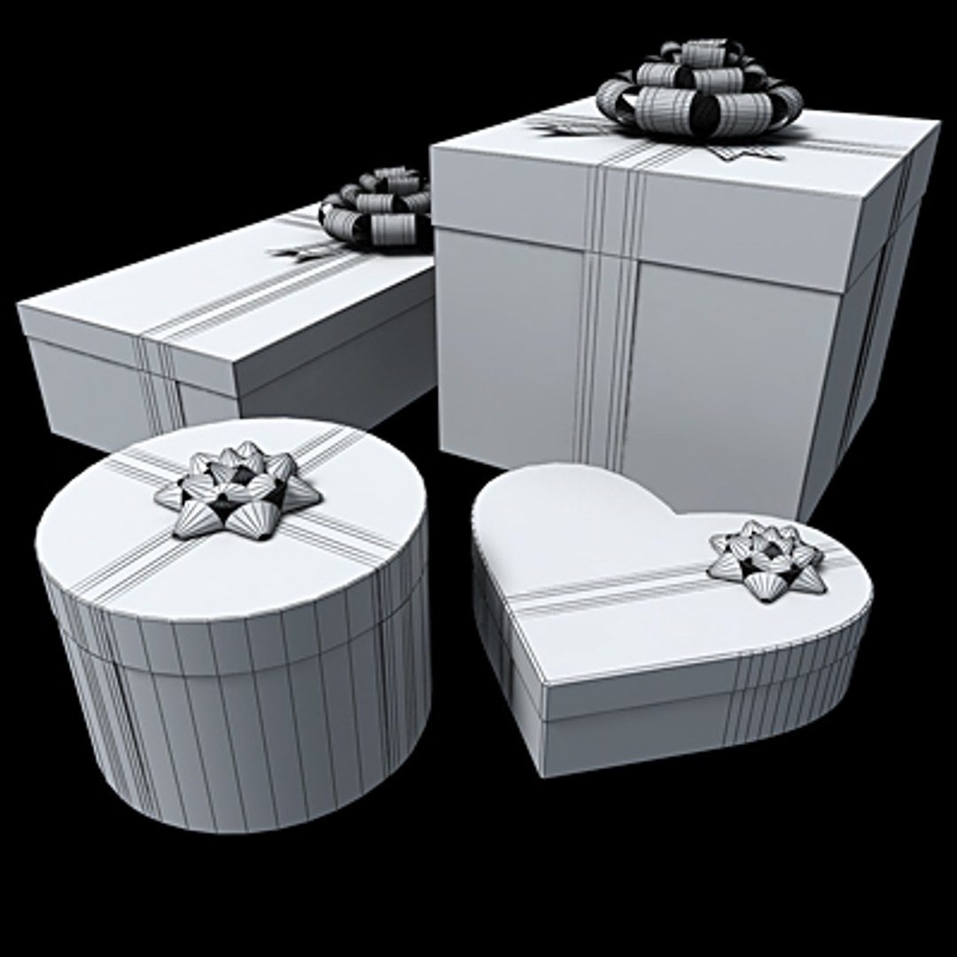 3d Model Gift Boxes