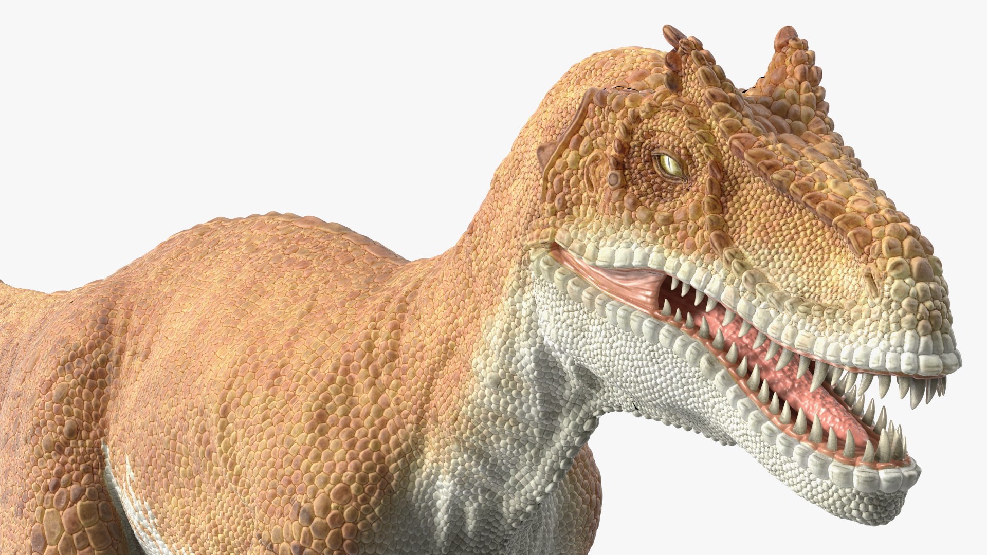 3D Model Allosaurus Yellow Coloring - TurboSquid 2158659